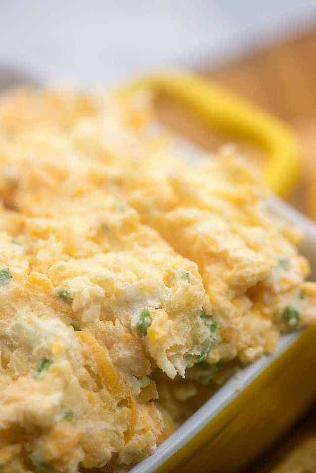 Cheese Spread - made with three different cheeses and perfect for dipping!