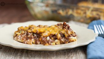 BBQ Ground Beef Casserole — Buns In My Oven