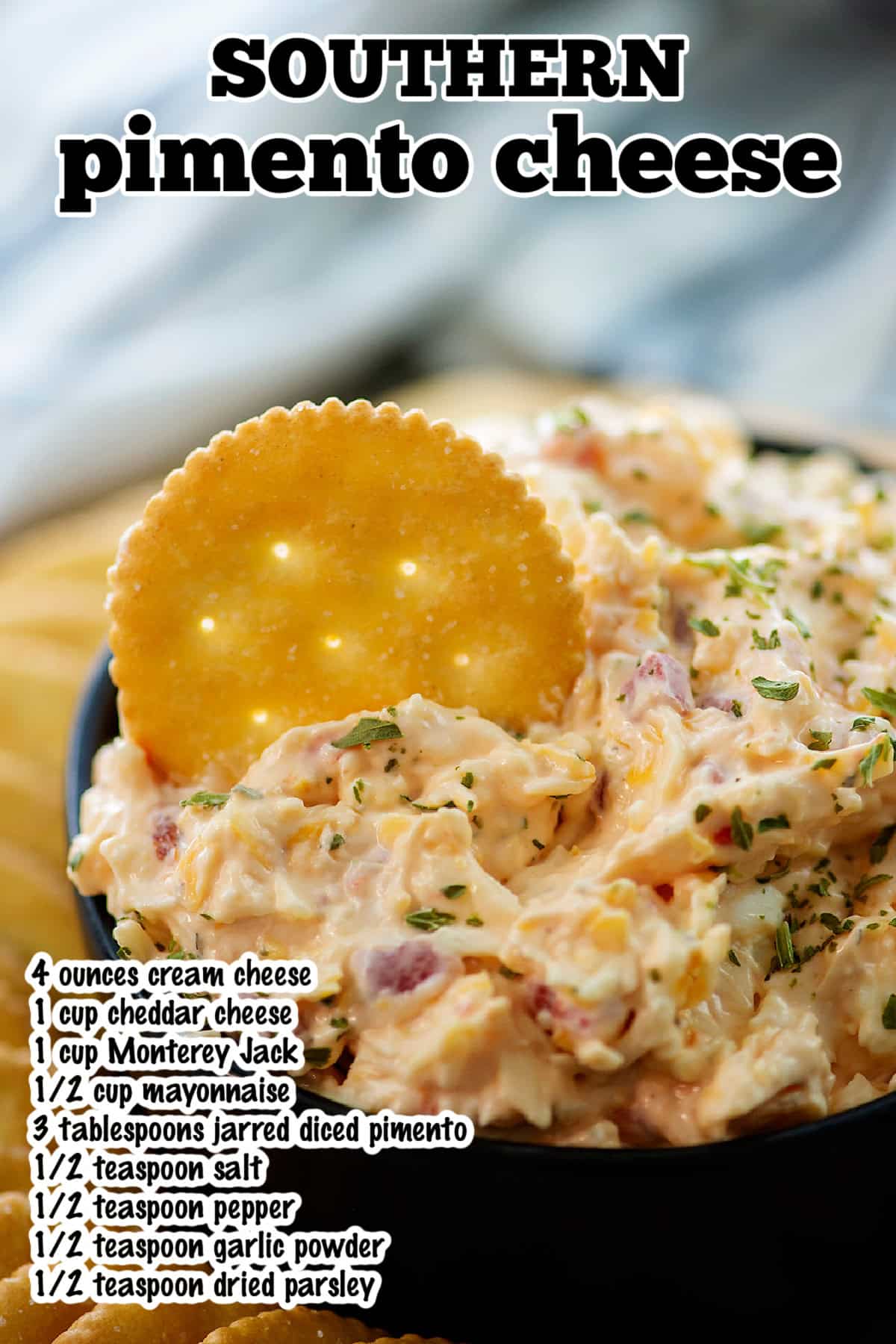 Southern Pimento Cheese Recipe (3 Cheese Recipe)