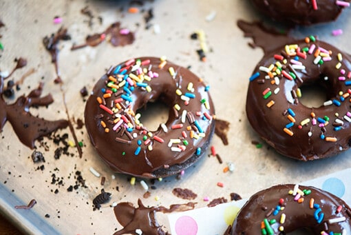 Chocolate Sprinkle Donuts — Buns In My Oven