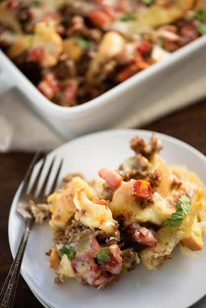 Mexican Bagel Breakfast Casserole — Buns In My Oven