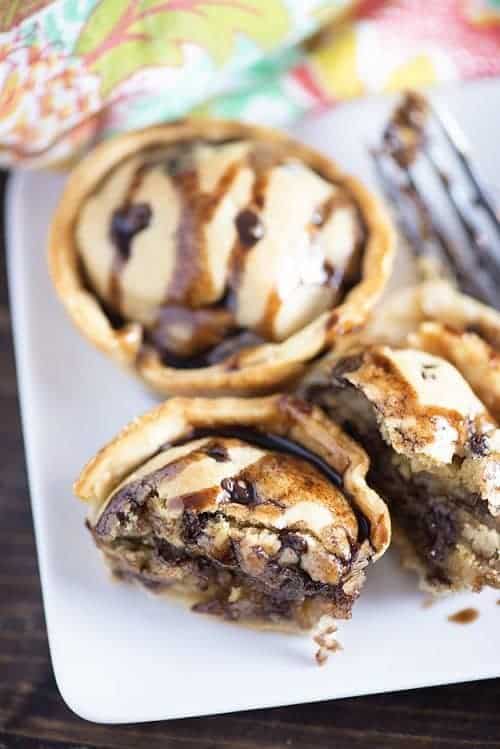 Mini Chocolate Chip Cookie Pie — Buns In My Oven