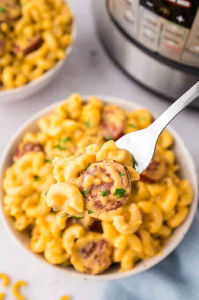 Instant Pot Mac and Cheese with Smoked Sausage | Buns In My Oven