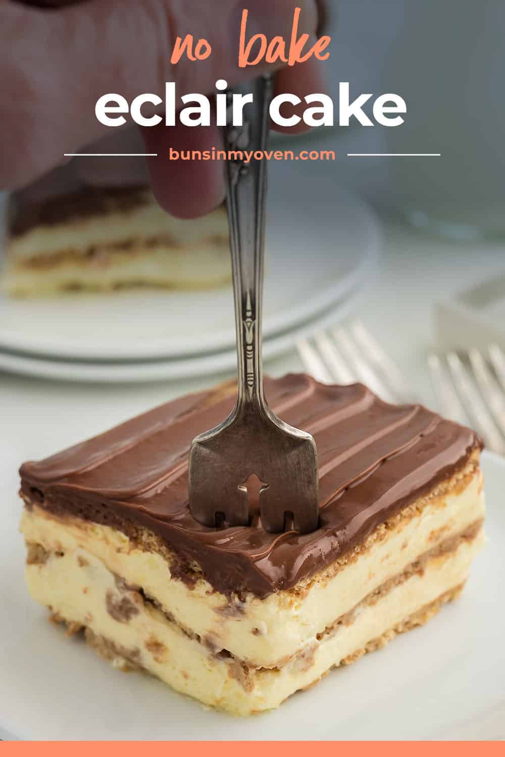 No Bake Eclair Cake Recipe | Buns In My Oven