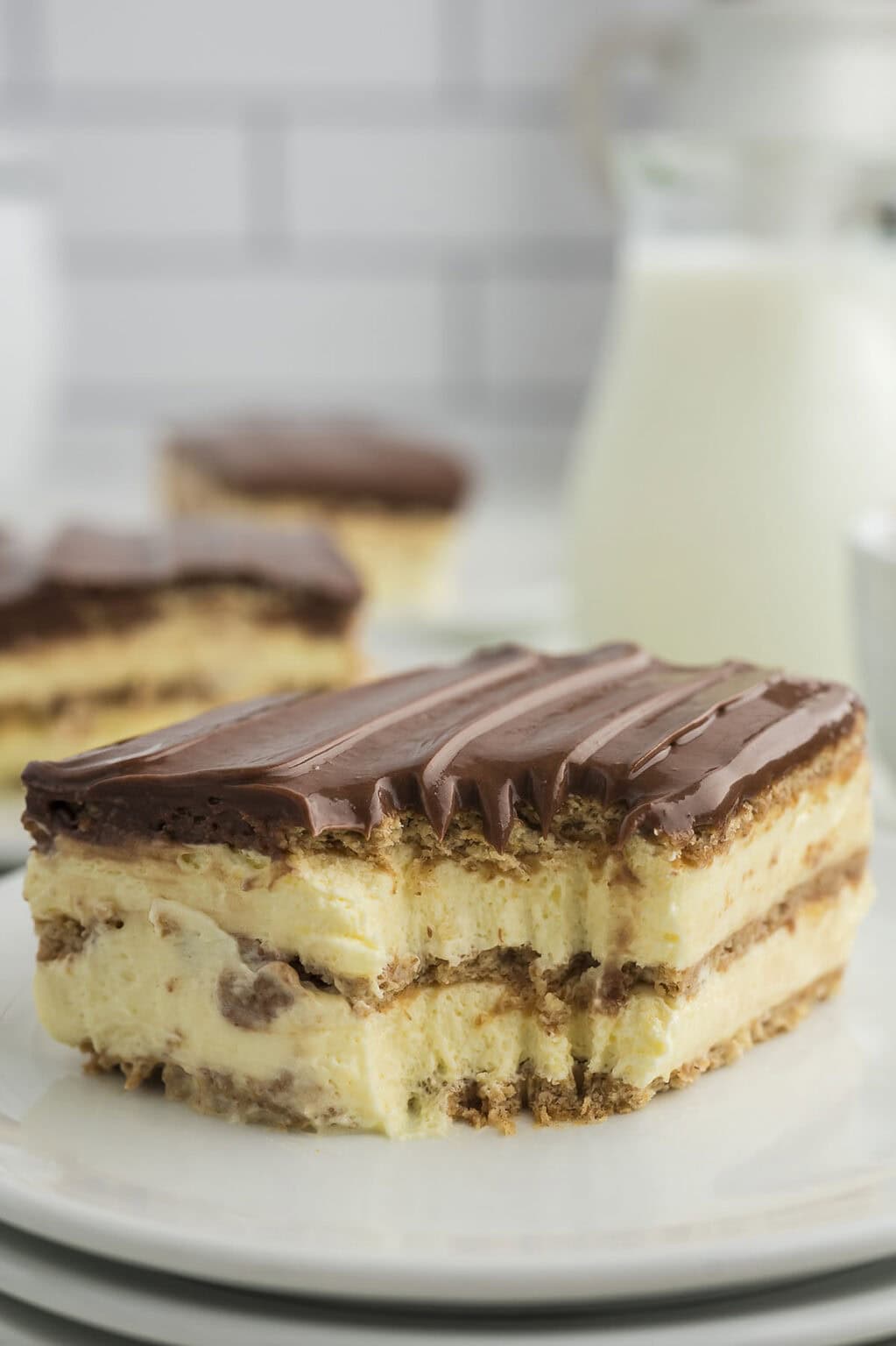 No Bake Eclair Cake Recipe | Buns In My Oven