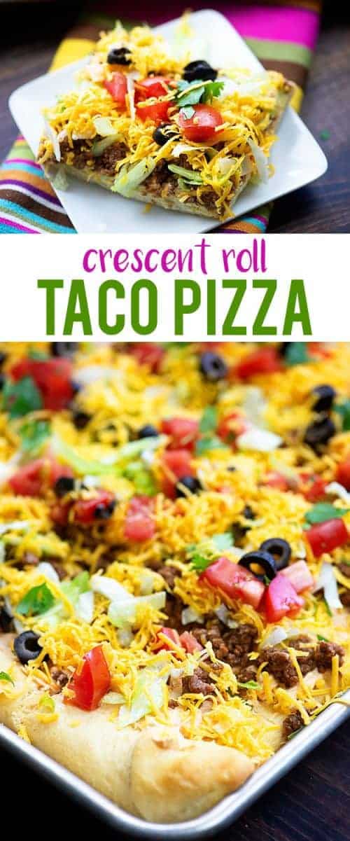 Taco Crescent Roll Pizza - Buns In My Oven | This Unruly