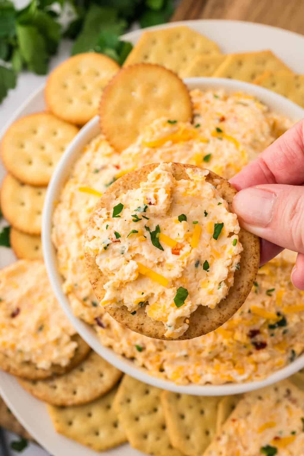 Three Cheese Spread - Perfect for dipping! | Buns In My Oven