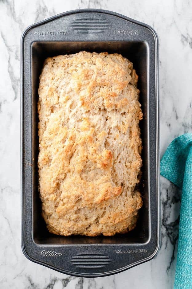 Easy Buttery Beer Bread Recipe | Buns In My Oven