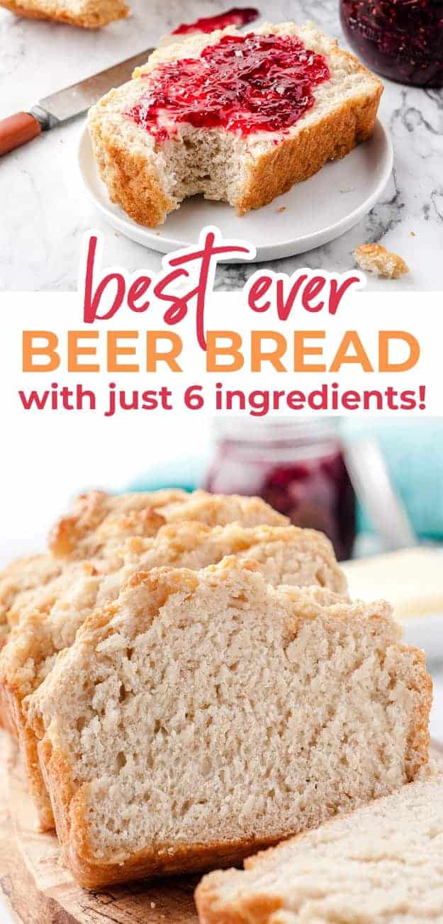 Easy Buttery Beer Bread Recipe | Buns In My Oven