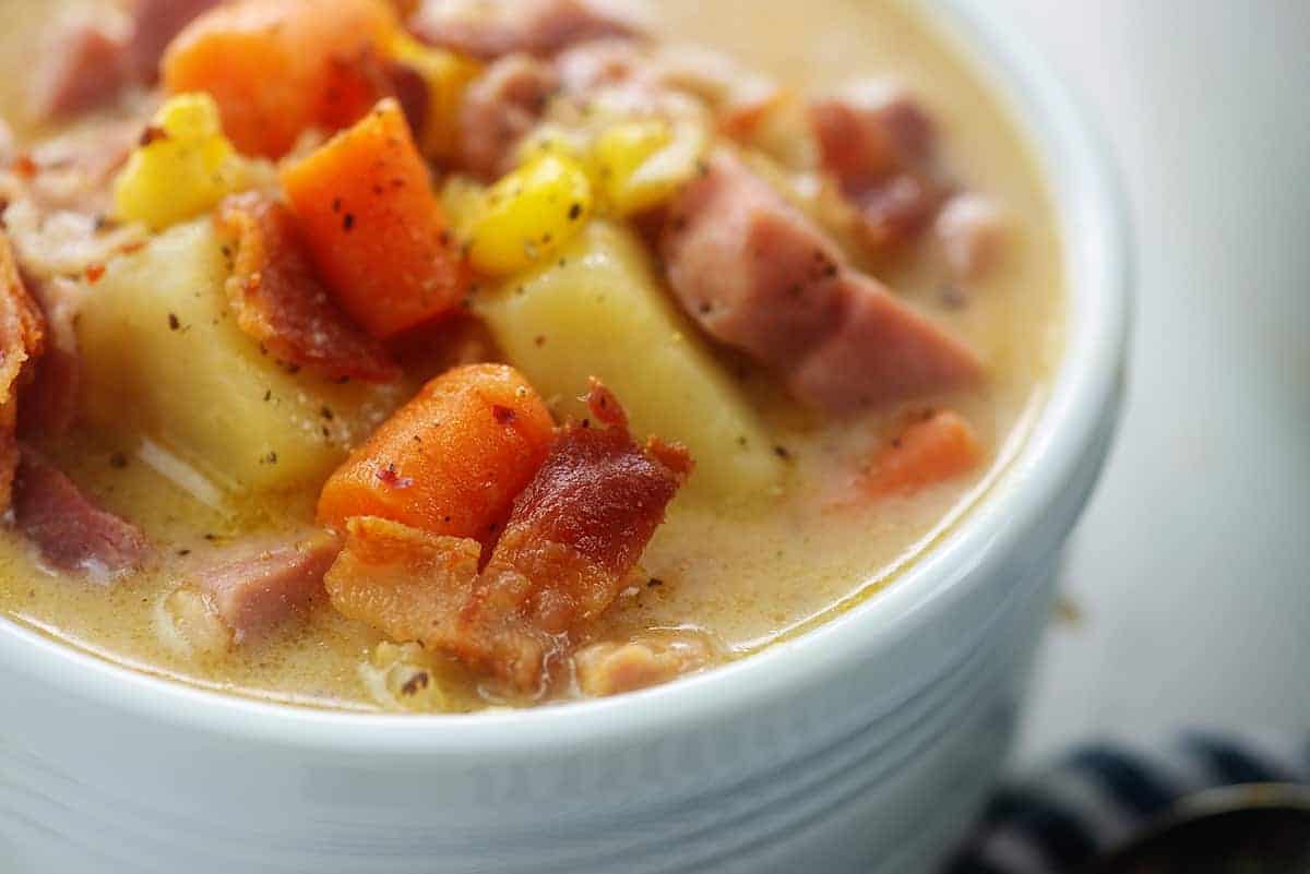 Ham and Corn Chowder Recipe | Buns In My Oven