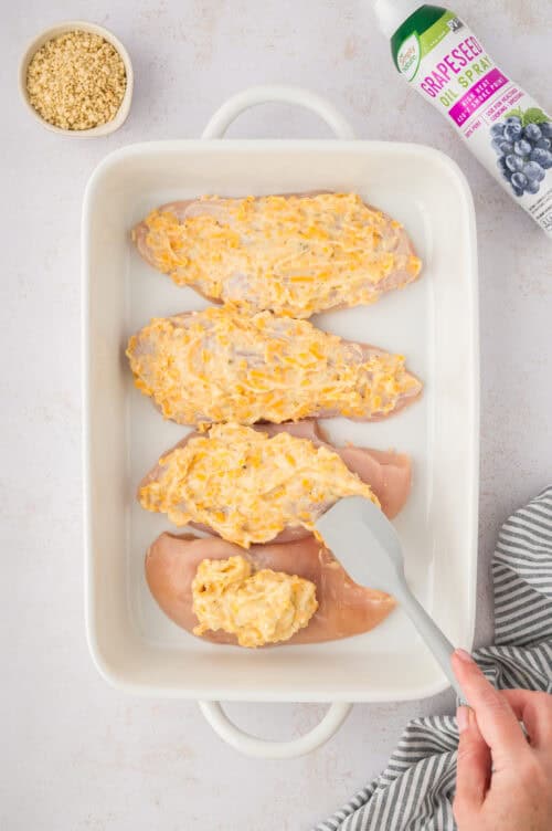 Easy Baked Ranch Chicken (with Cheddar!)