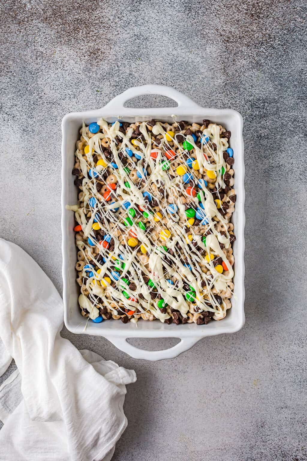 Cheerio Bars with Candy & Marshmallow | Buns In My Oven