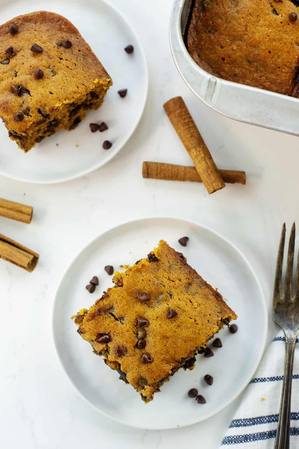 Pumpkin Chocolate Chip Cake Recipe | Buns In My Oven