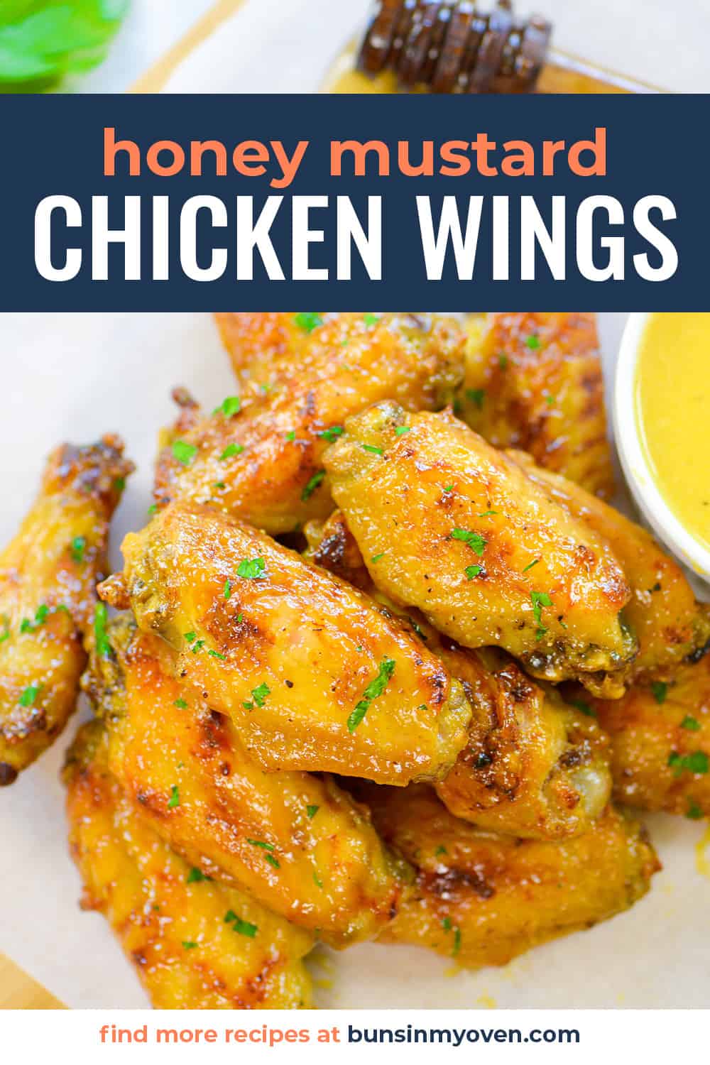 Crispy Honey Mustard Wings | Buns In My Oven