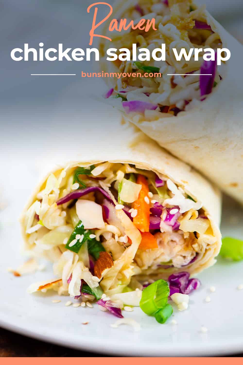 Ramen Chicken Salad Wraps | Buns In My Oven