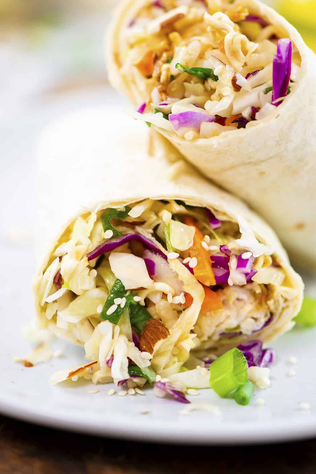 Ramen Chicken Salad Wraps | Buns In My Oven