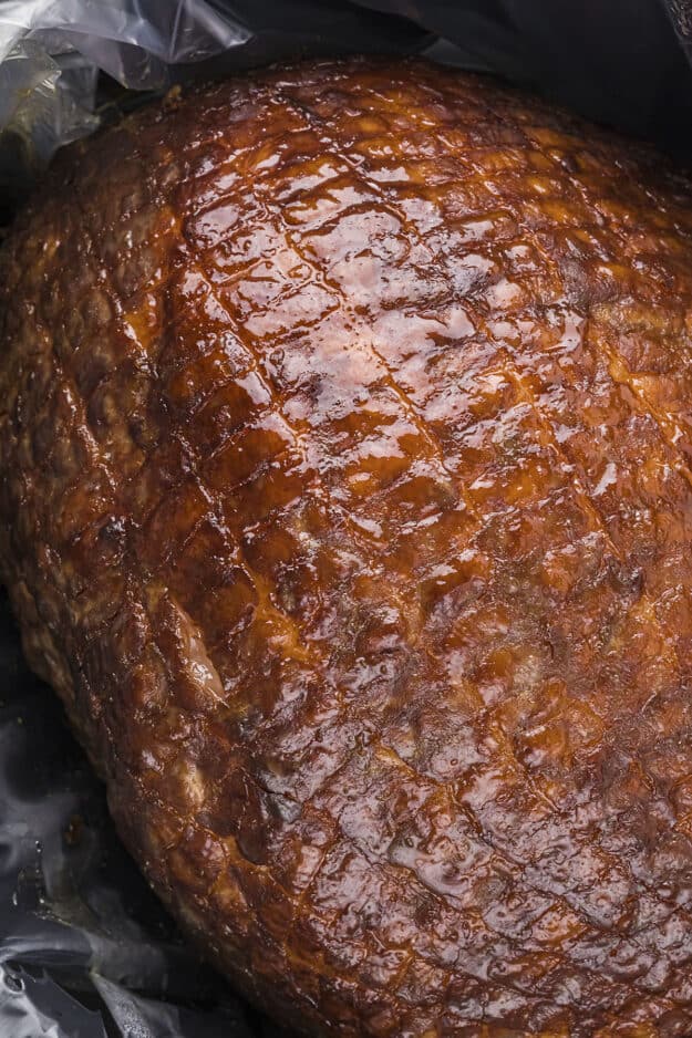 Honey Glazed Crockpot Ham Recipe | Buns In My Oven