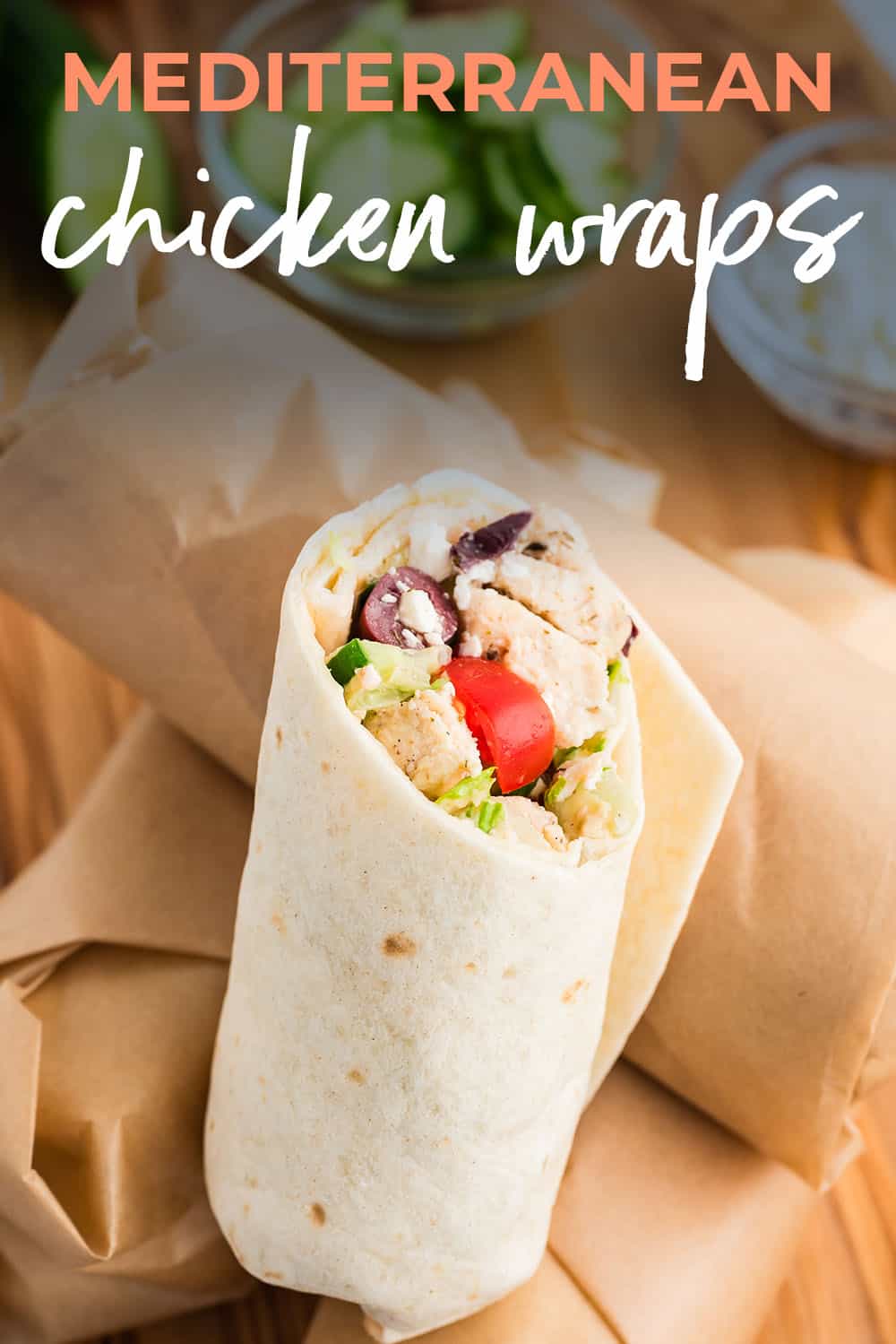 Greek Chicken Wraps | Buns In My Oven