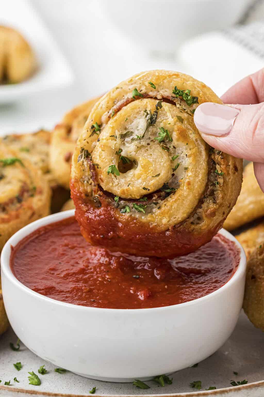 Easy Pizza Pinwheels Recipe | Buns In My Oven