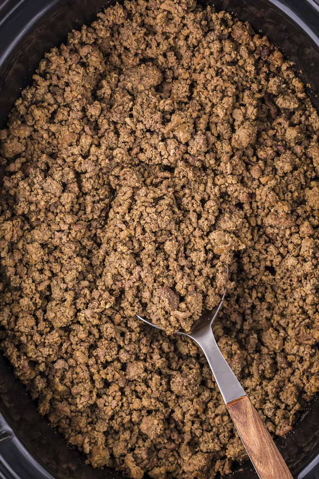 Make Ahead Crockpot Ground Beef Recipe | Buns In My Oven