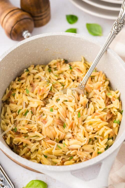 20 Minute Parmesan Orzo | Buns In My Oven