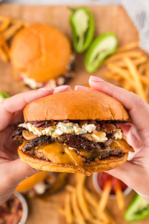 Jalapeno Popper Smash Burgers | Buns In My Oven