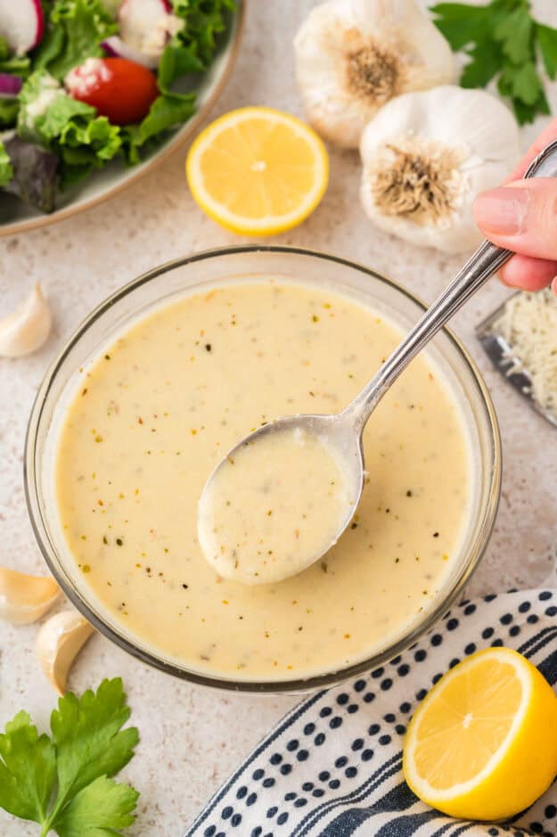 Easy Garlic Dressing | Buns In My Oven